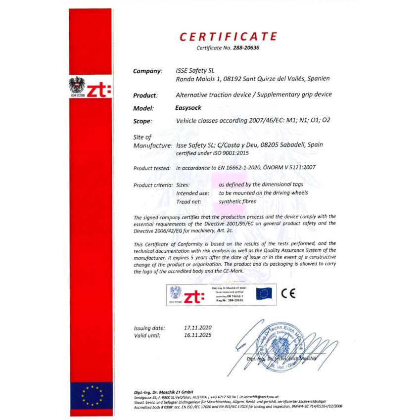 VIVI正規品 ISSE製造 日産 ノートオーラ 6AA-FE13 205/50R17 17インチ フロント スノーソックス 布製 タイヤ チェーン 非金属 スペイン製 : トラック ...