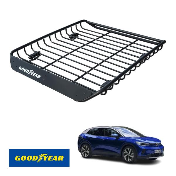 GOOD YEAR正規品 スチール ルーフラック MEGA PRO フォルクスワーゲン ID.4 E2 1341mm×124mm×1105mm ...
