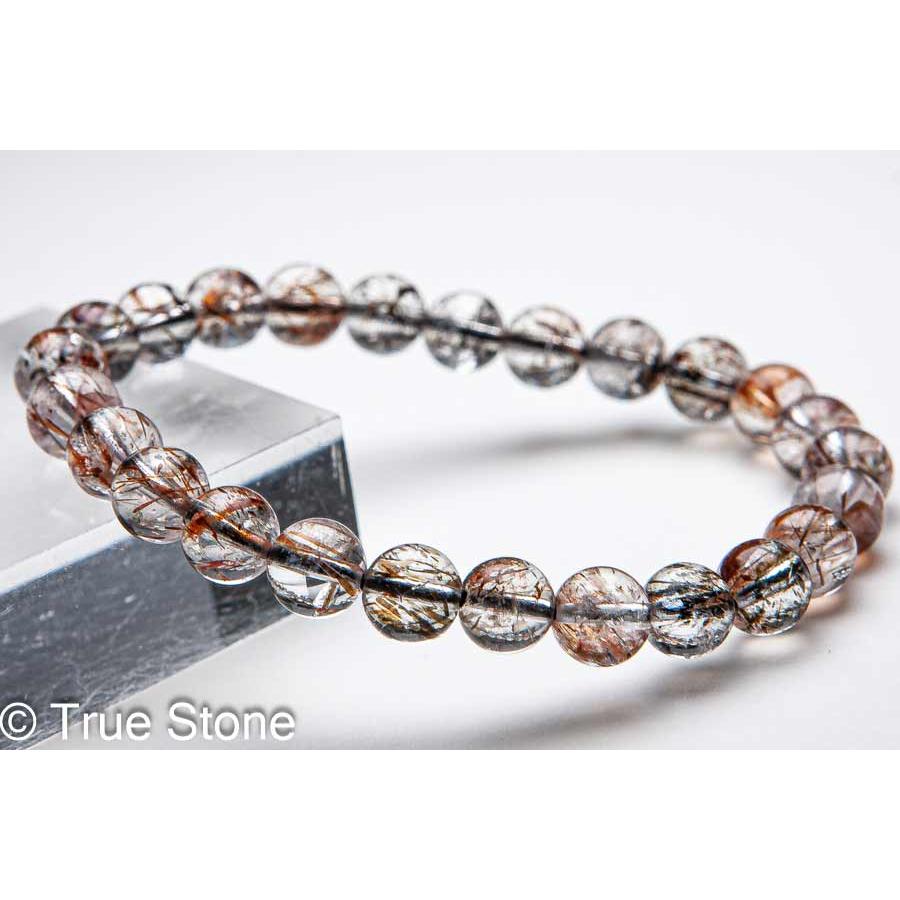 ルベライト イン クォーツ ブレスレット 7mm-7.4mm レッドトルマリン ブラックトルマリン トルマリネーデッドクォーツ :bbo19-039:True Stone - 通販 ...