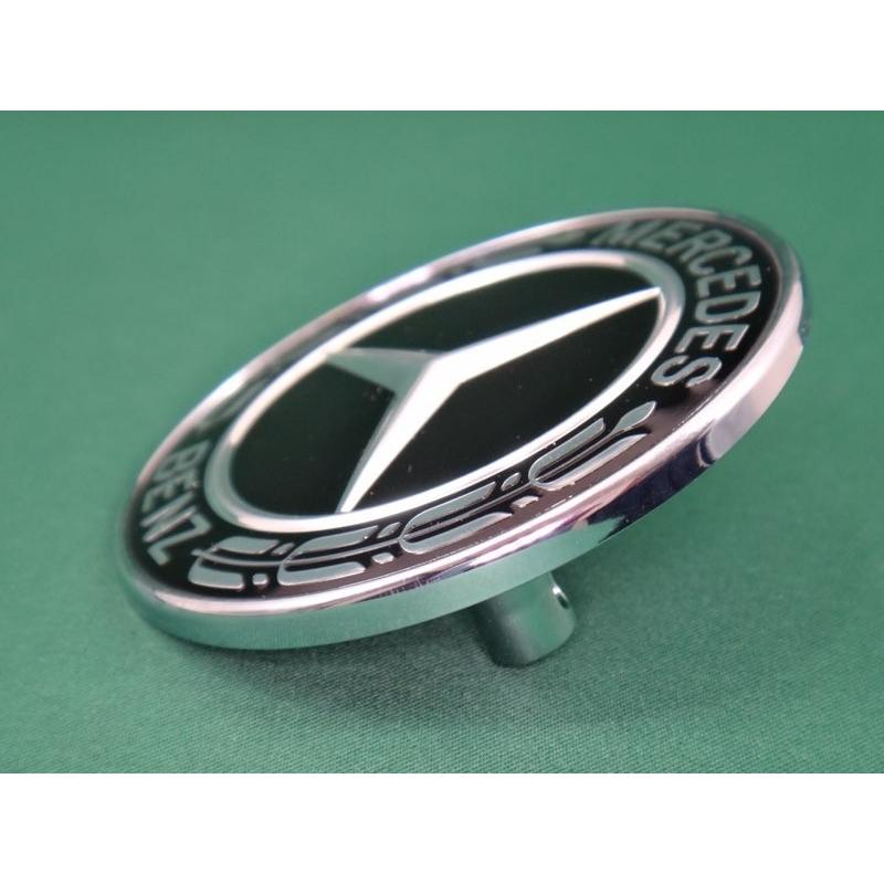 Mercedes-Benz 純正 部品 グロス・ブラック・ローレル・リース・フロント・バンパー・バッチ (0008171801) メルセデス ...