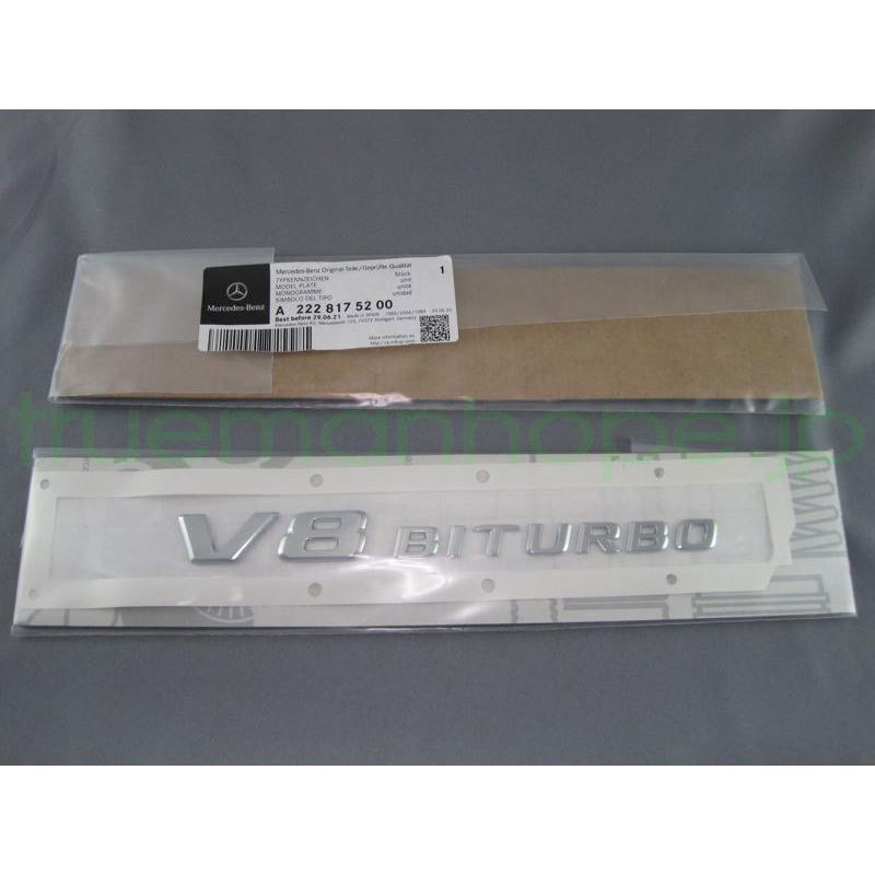 Mercedes-Benz Mercedes-AMG 純正 部品 フロント・フェンダー V8 BITURBO エンブレム(左右セット ...