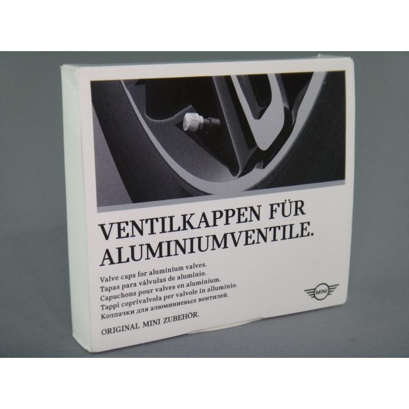 MINI ミニ・ウィング・ロゴ・エアーバルブ・キャップ・シルバー・アルミニウム製(4個セット) ミニ 純正 部品 : オート・パーツ・トマホ ...