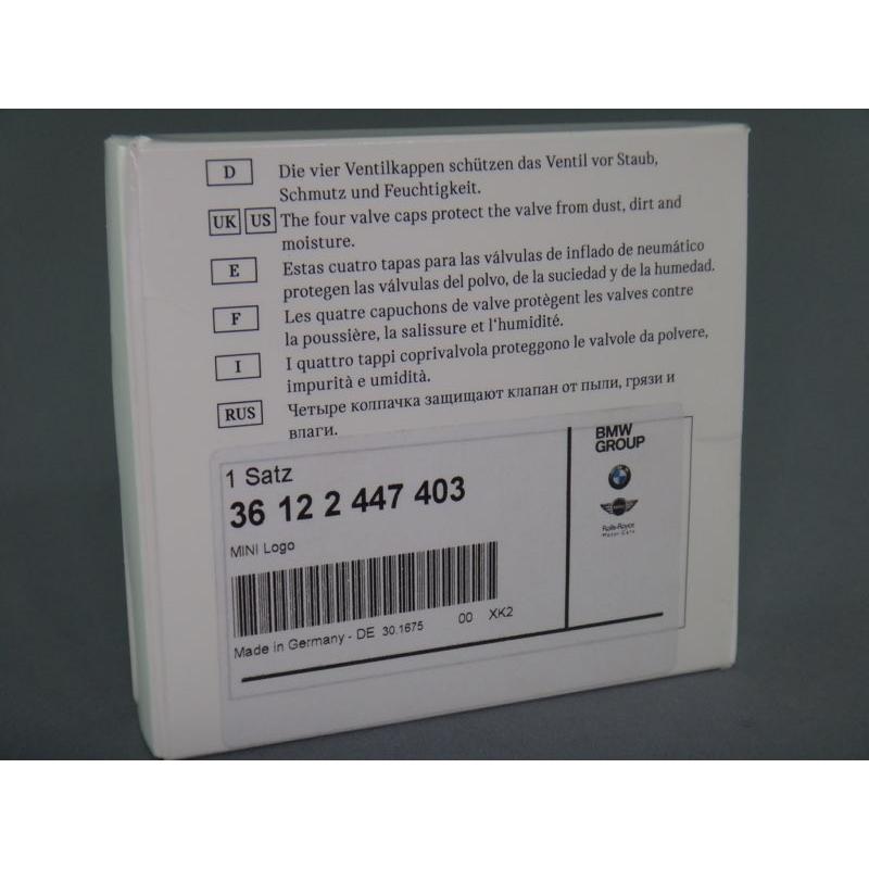 MINI ミニ・ウィング・ロゴ・エアーバルブ・キャップ・シルバー・アルミニウム製(4個セット) ミニ 純正 部品 : オート・パーツ・トマホ ...