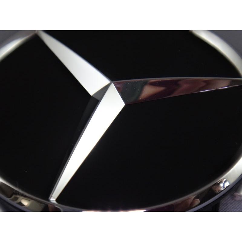 Mercedes-Benz 純正 部品 クローム・スター / グロス・ブラック・ホイール・ハブキャップ /4個セット メルセデス・ベンツ ...