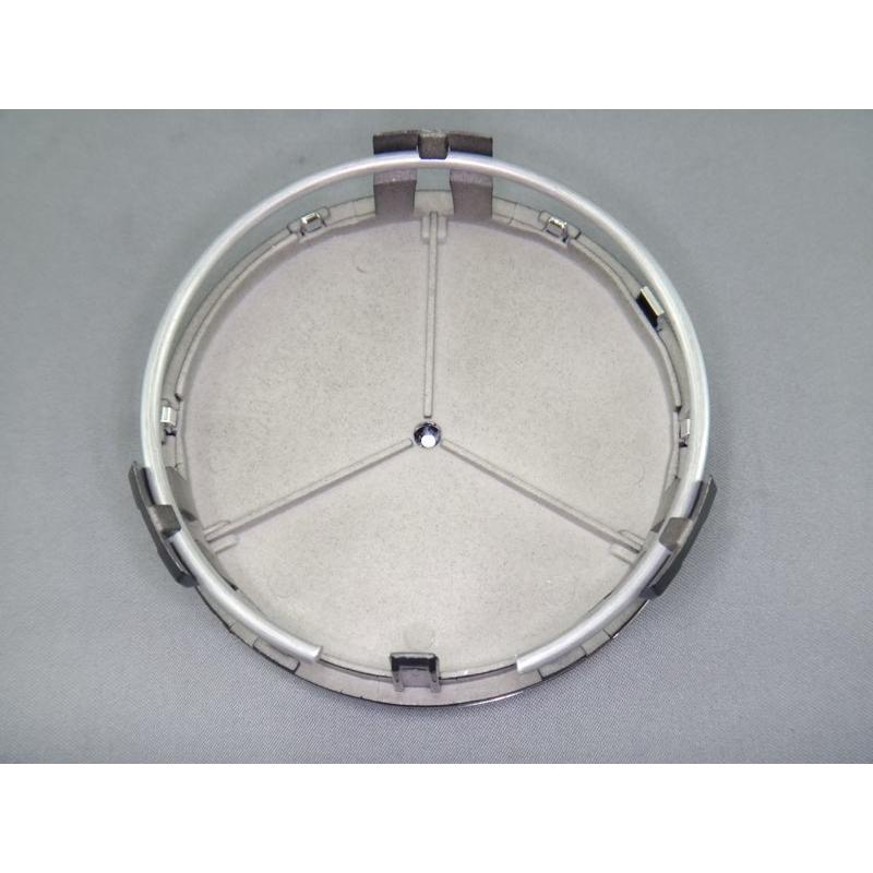 Mercedes-Benz 純正 部品 クローム・スター / グロス・ブラック・ホイール・ハブキャップ /4個セット メルセデス・ベンツ ...