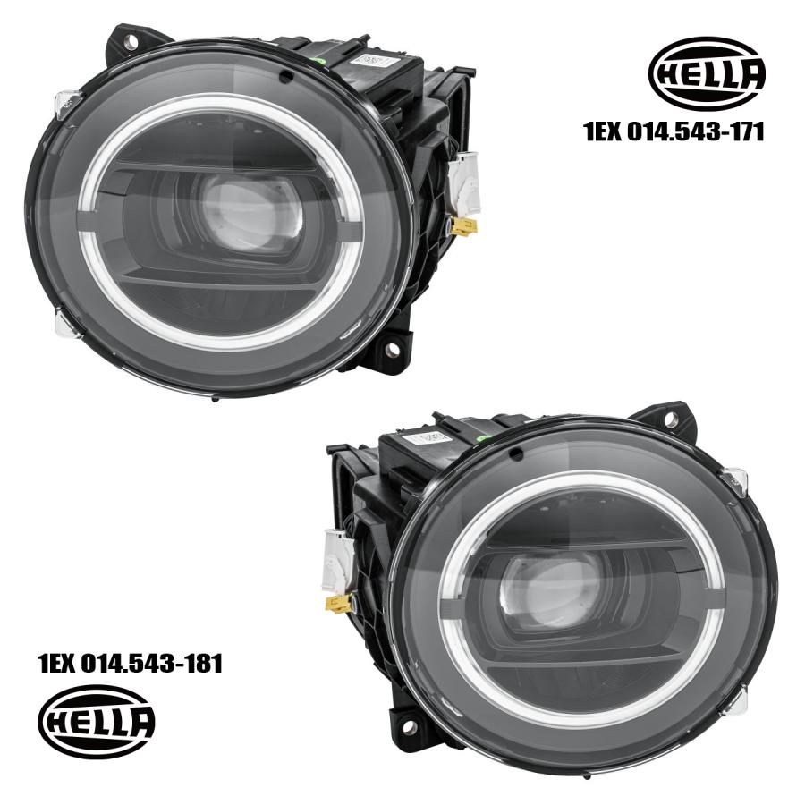 Mercedes-Benz HELLA ジャパン 正規輸入品 W463A ナイトパッケージ用 左右ヘッドライト 純正部品供給ブランド部品 ...