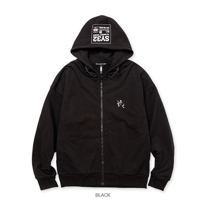 SY32 by SWEET YEARS パーカー スウェット ジップ おしゃれ ブランド ゴルフ スポーツ ビックシルエット12001 SY32 by SWEET YEARS（エスワイサーティトゥバイスィートイヤーズ