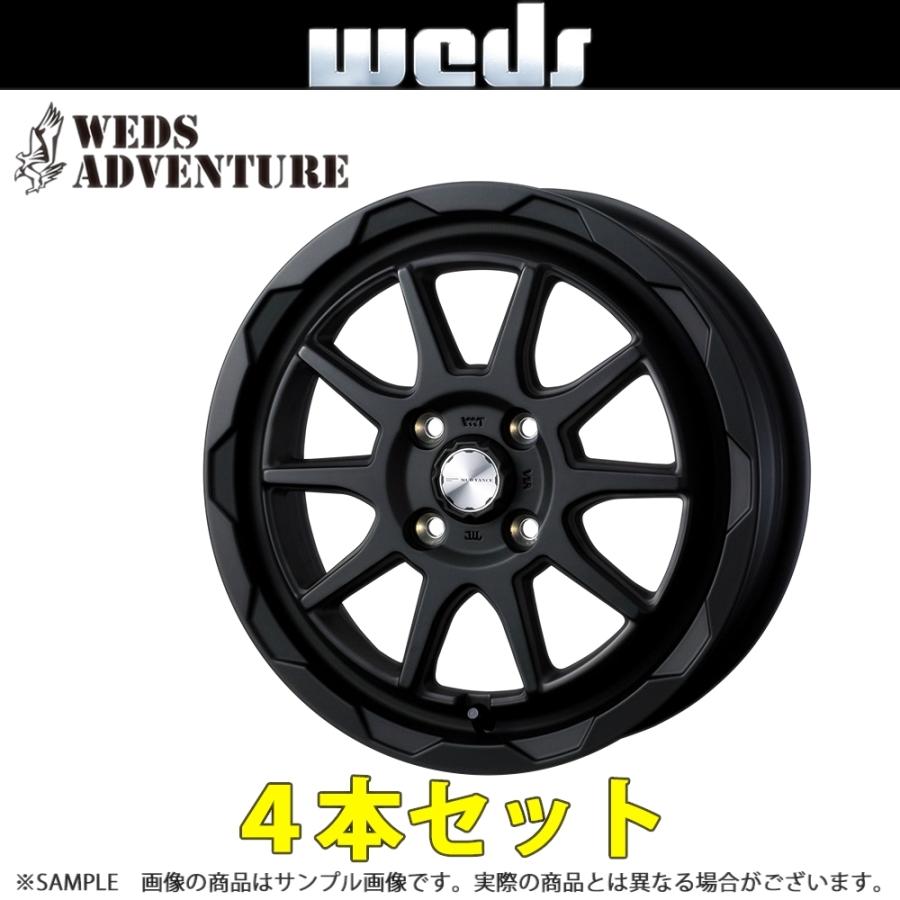ウェッズ ADVENTURE MUD VANCE 06 14x4.5 45 4H/100 フルマットブラック ホイール アドベンチャー 4本 40201 トラスト企画 (179132527 : ...