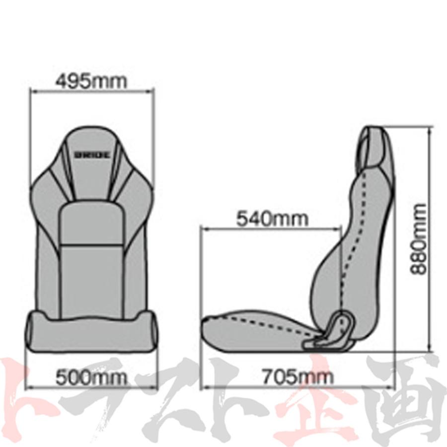 BRIDE ブリッド セミバケ STREAMS CRUZ チャコールグレー BE ストリームス クルーズ I35KSN トラスト企画 (766115099 : トラスト企画ショッピング4号店 ...