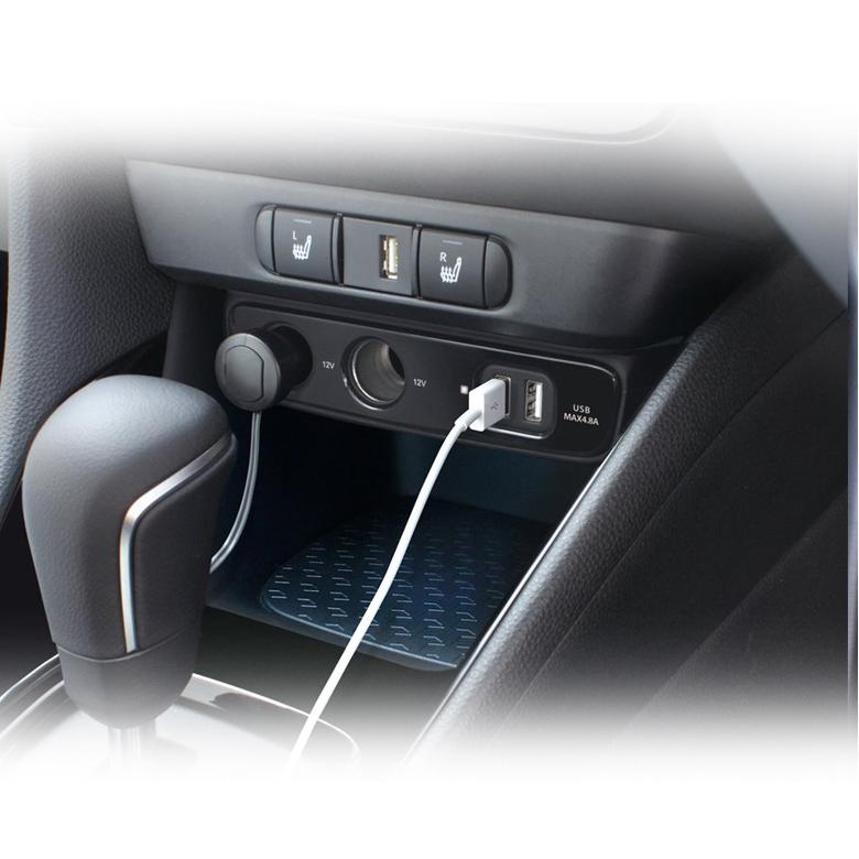 SY-YA4 ヤリスクロス ヤリス専用 電源BOX | やりすくろす やりす トヨタ TOYOTA 増設電源 BOX 2口ソケット USB ...