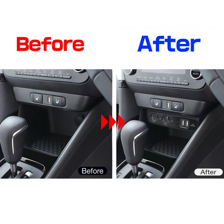 SY-YA4 ヤリスクロス ヤリス専用 電源BOX | やりすくろす やりす トヨタ TOYOTA 増設電源 BOX 2口ソケット USB ...