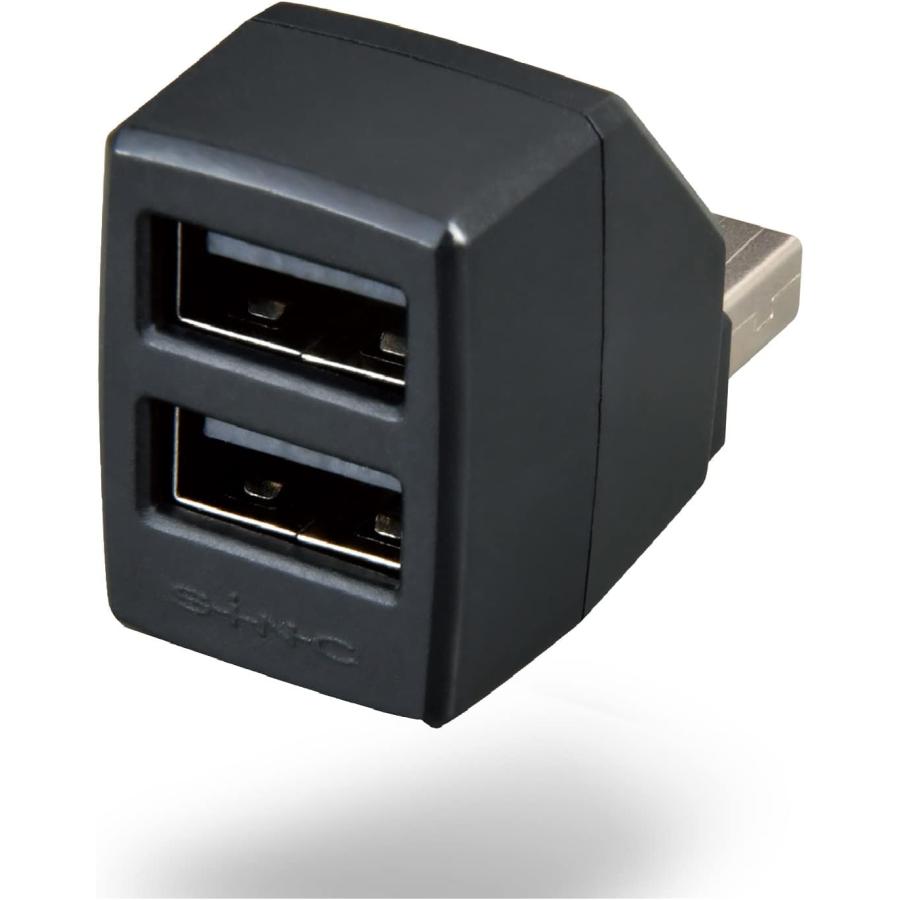 F321 2 USBコネクター | USB Type-A USBポート 2つ 同時充電 増設 TypeA ポート 2口 2ポート 3A 電源 ...