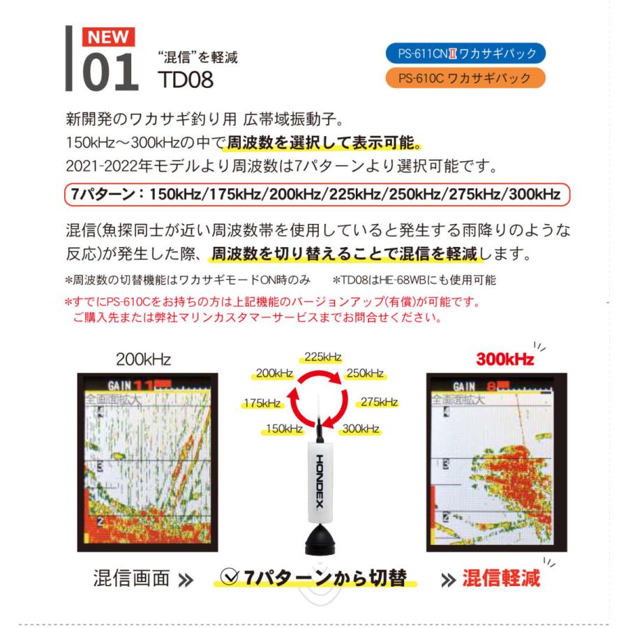 NEW HONDEX（本多電子）5型ワイド液晶ポータブルプロッター魚探 PS-610C II ワカサギパック 2023-2024 : トラスティ - 通販 - Yahoo!ショッピング