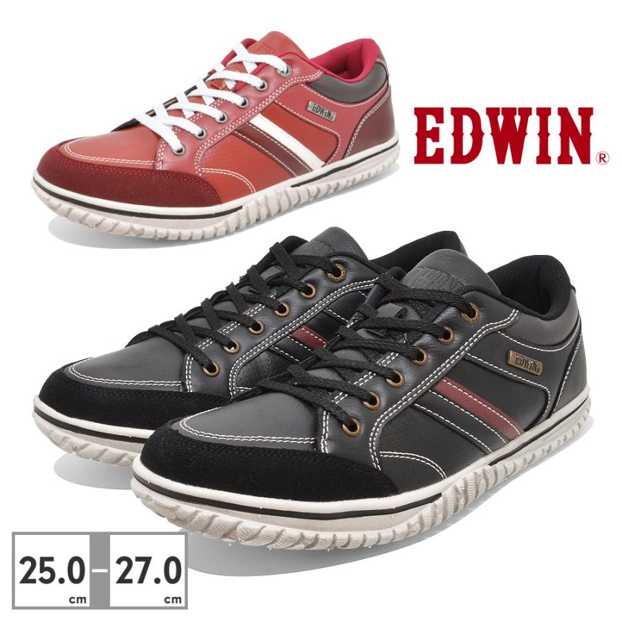 EDWIN エドウィン スニーカー メンズ EDW-7537 軽量 防臭 カップインソール カジュアル : つるや 靴のTSURUYA - 通販 - Yahoo!ショッピング
