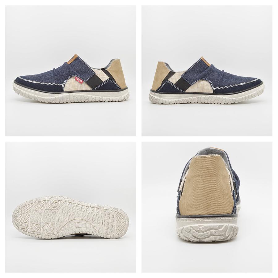 EDWIN エドウィン スリッポン メンズ EDW-7745 防滑ソール ISO13287 軽量 幅広 デニム 2WAY 3E : つるや 靴のTSURUYA - 通販 - Yahoo!ショッピング