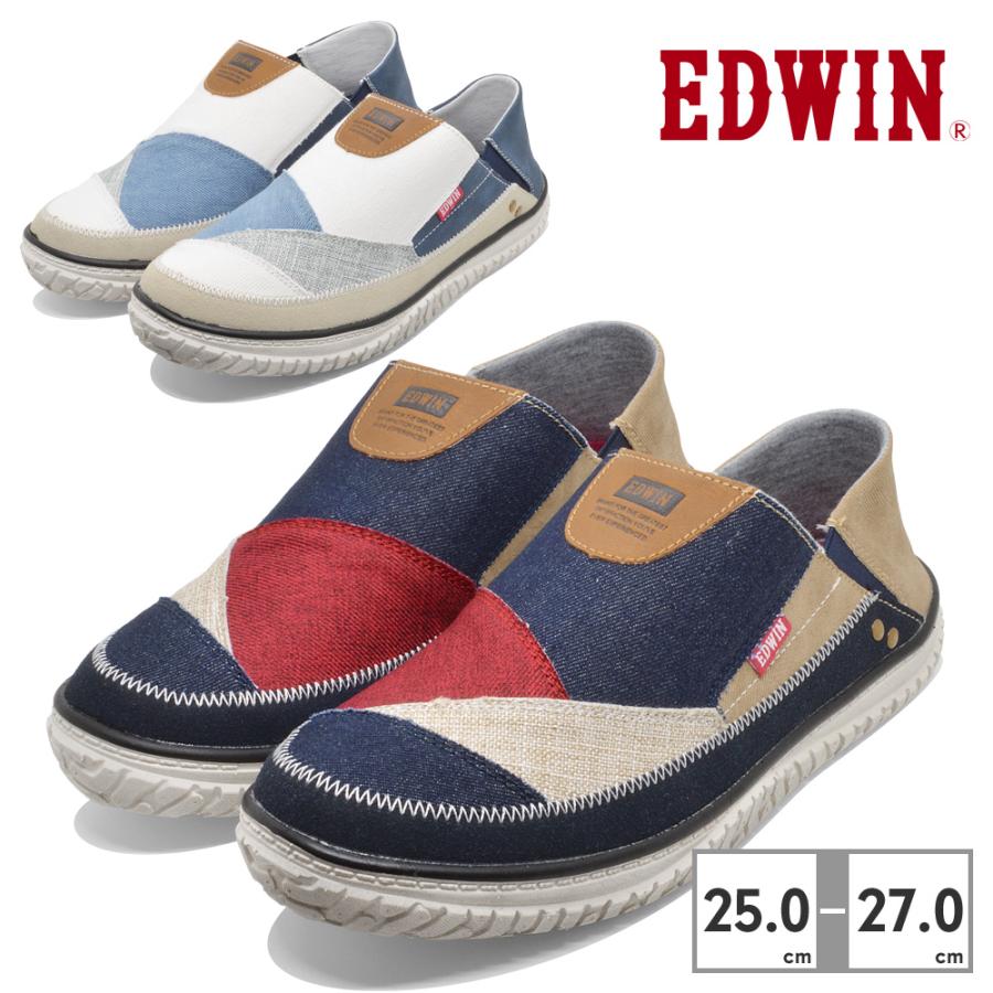 EDWIN スリッポン メンズ EDW-7757 エドウィン : つるや 靴のTSURUYA - 通販 - Yahoo!ショッピング