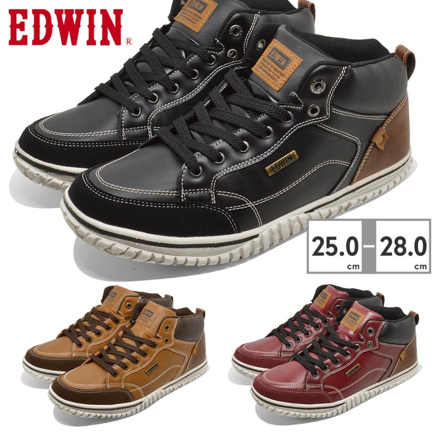EDWIN スニーカー メンズ EDW-7859 エドウィン 防水 防滑 軽量 : つるや 靴のTSURUYA - 通販 - Yahoo!ショッピング