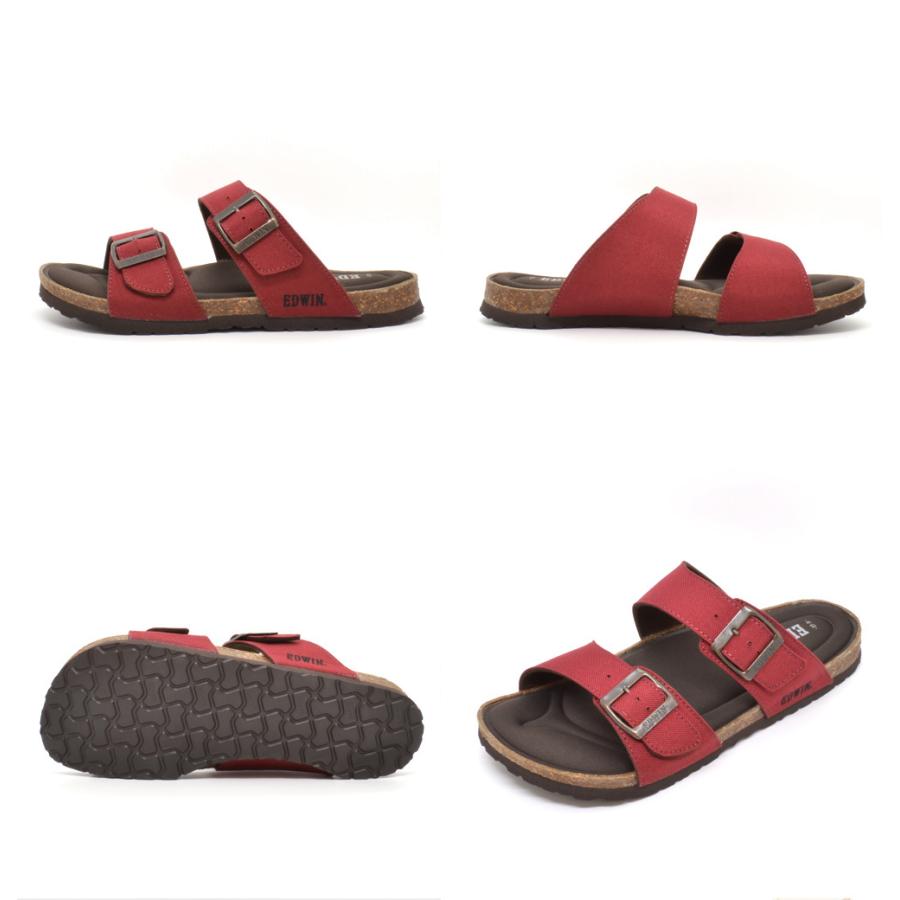 エドウィン メンズ サンダル EDWIN 天然コルクフットベッド つっかけ 革 コンフォート EW9062 :1-ew-m-ew9062-01:つるや 靴のTSURUYA - 通販 ...