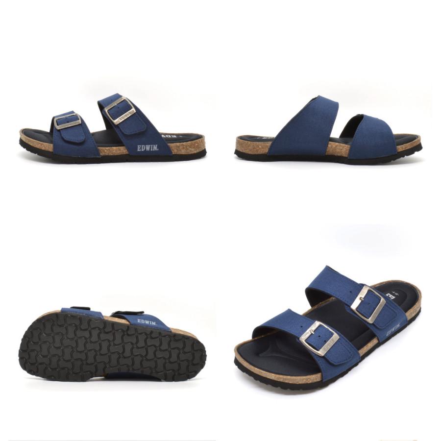 エドウィン メンズ サンダル EDWIN 天然コルクフットベッド つっかけ 革 コンフォート EW9062 :1-ew-m-ew9062-01:つるや 靴のTSURUYA - 通販 ...