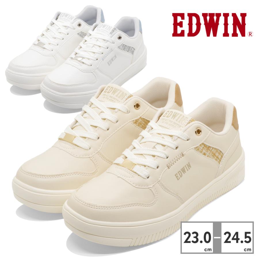 EDWIN スニーカー レディース EDW-4316 エドウィン 厚底 : つるや 靴のTSURUYA - 通販 - Yahoo!ショッピング