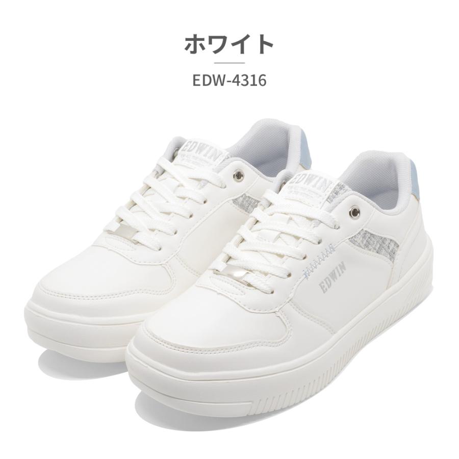 EDWIN スニーカー レディース EDW-4316 エドウィン 厚底 : つるや 靴のTSURUYA - 通販 - Yahoo!ショッピング