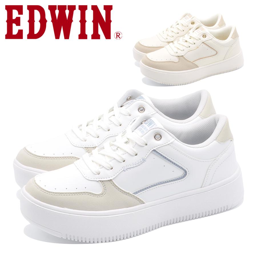 EDWIN（エドウィン） スニーカー レディース EDW-4375 : つるや 靴のTSURUYA - 通販 - Yahoo!ショッピング