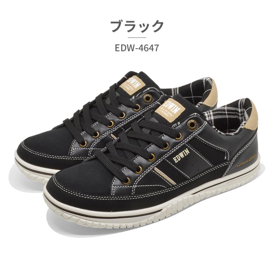 EDWIN スニーカー レディース EDW-4647 エドウィン 軽量 : つるや 靴のTSURUYA - 通販 - Yahoo!ショッピング