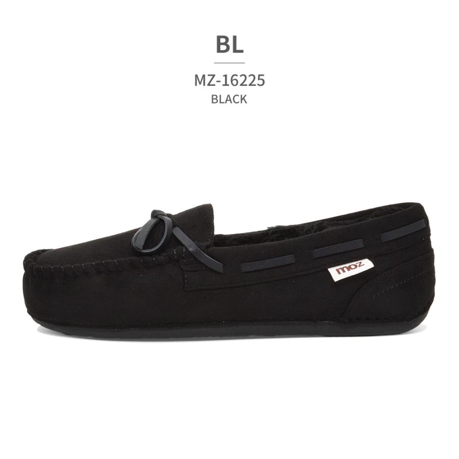 モズ MOZ モカシン レディース MZ-16225 BL GY OAK 裏起毛 室内履き可 フラットシューズ ドライビングシューズ :2-moz-w-16225-01:つるや 靴の ...