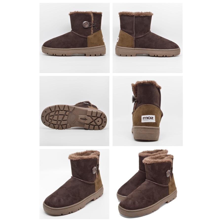moz MOZ ムートンタッチブーツ レディース 23905 モズ 秋冬 ブーツ 防寒 : つるや 靴のTSURUYA - 通販 - Yahoo!ショッピング