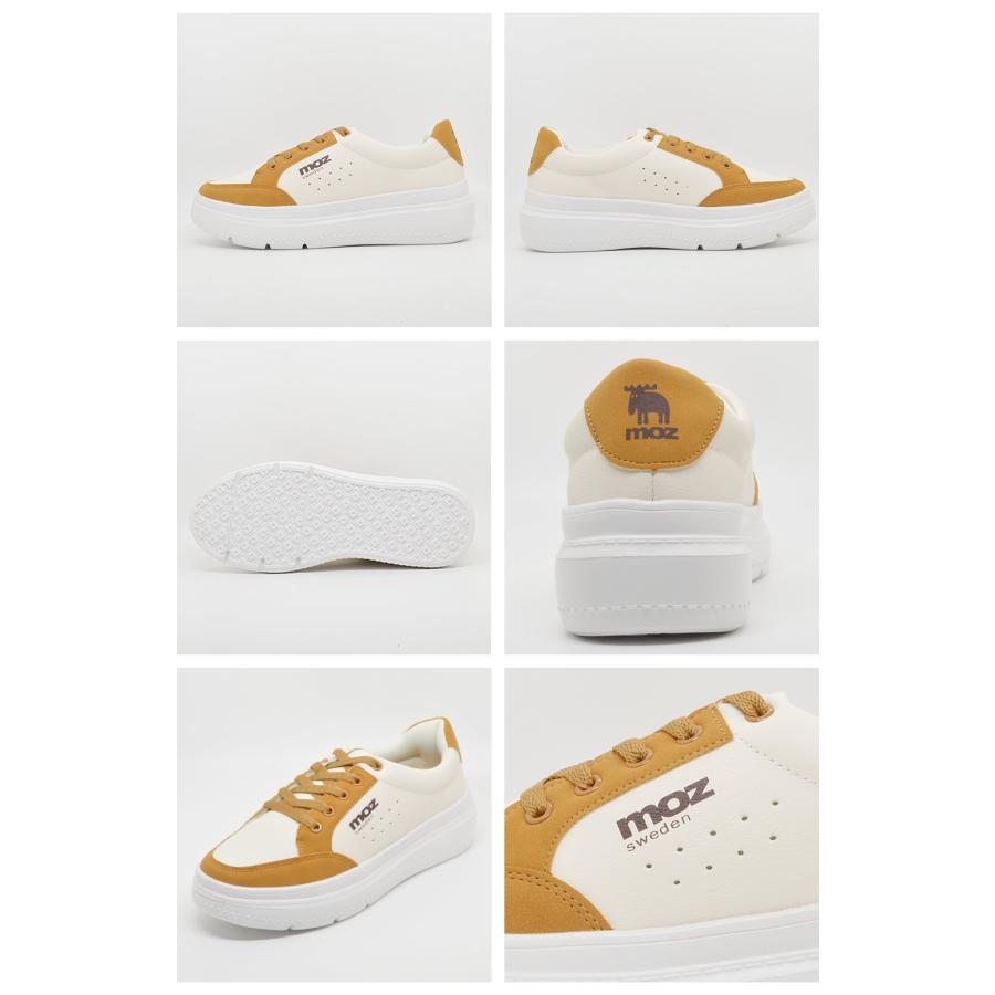 moz MOZ スニーカー レディース mz-3781 モズ 厚底 プラットホーム ヒール高さ4cm カジュアル クラシック : つるや 靴のTSURUYA - 通販 - Yahoo!ショッピング