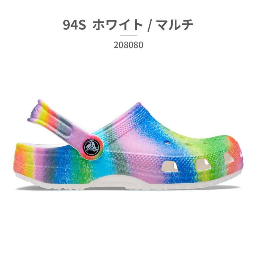 crocs クロックス サンダル キッズ クラシック スプレイ ダイ クロッグ 208080 0C4 94S CLASSIC SPRAY ...
