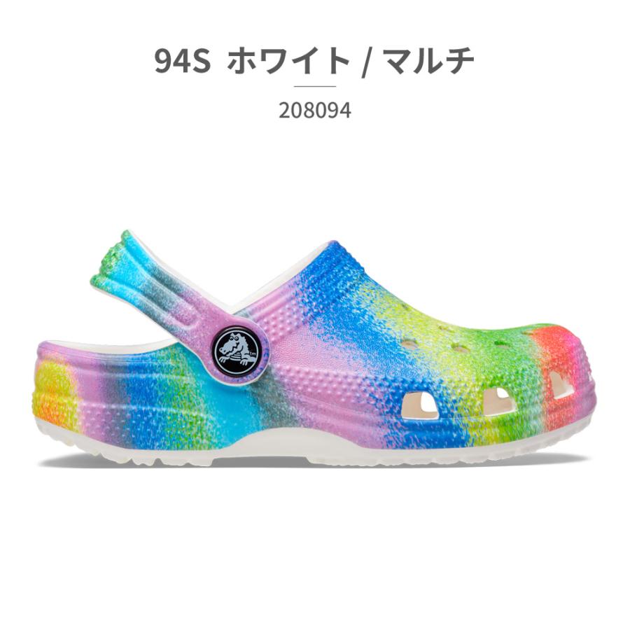 crocs クロックス サンダル キッズ クラシック スプレイ ダイ クロッグ トドラー 208094 0C4 94S TODDLERS ...