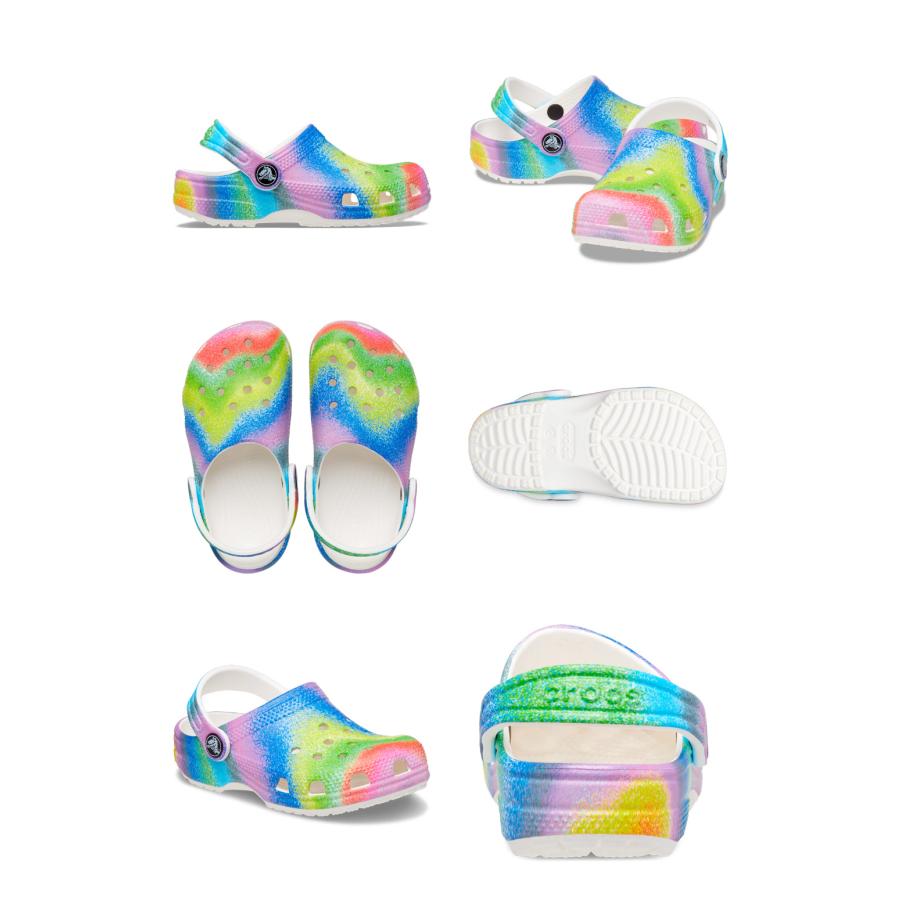 crocs クロックス サンダル キッズ クラシック スプレイ ダイ クロッグ トドラー 208094 0C4 94S TODDLERS ...
