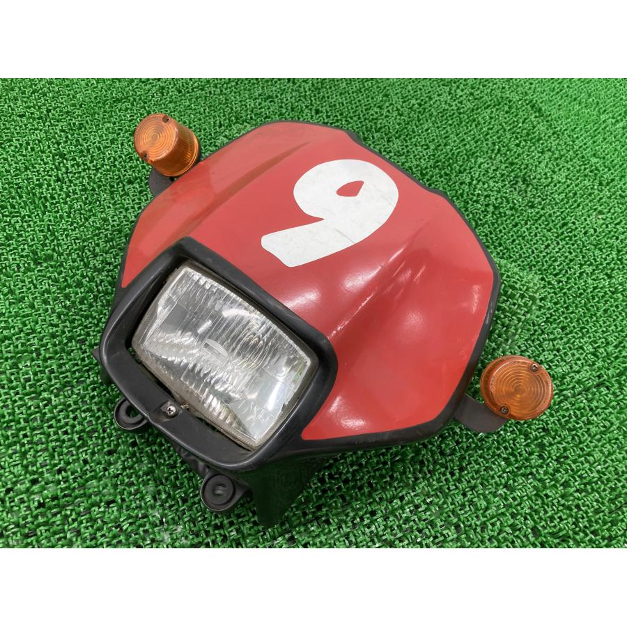 KSR110 KSR-2 KSR-1 ライトカウル 黒 110-40071 カワサキ 純正 中古 バイク 部品 KL110A KMX80 KMX50 ヘッドライト ウインカー ...