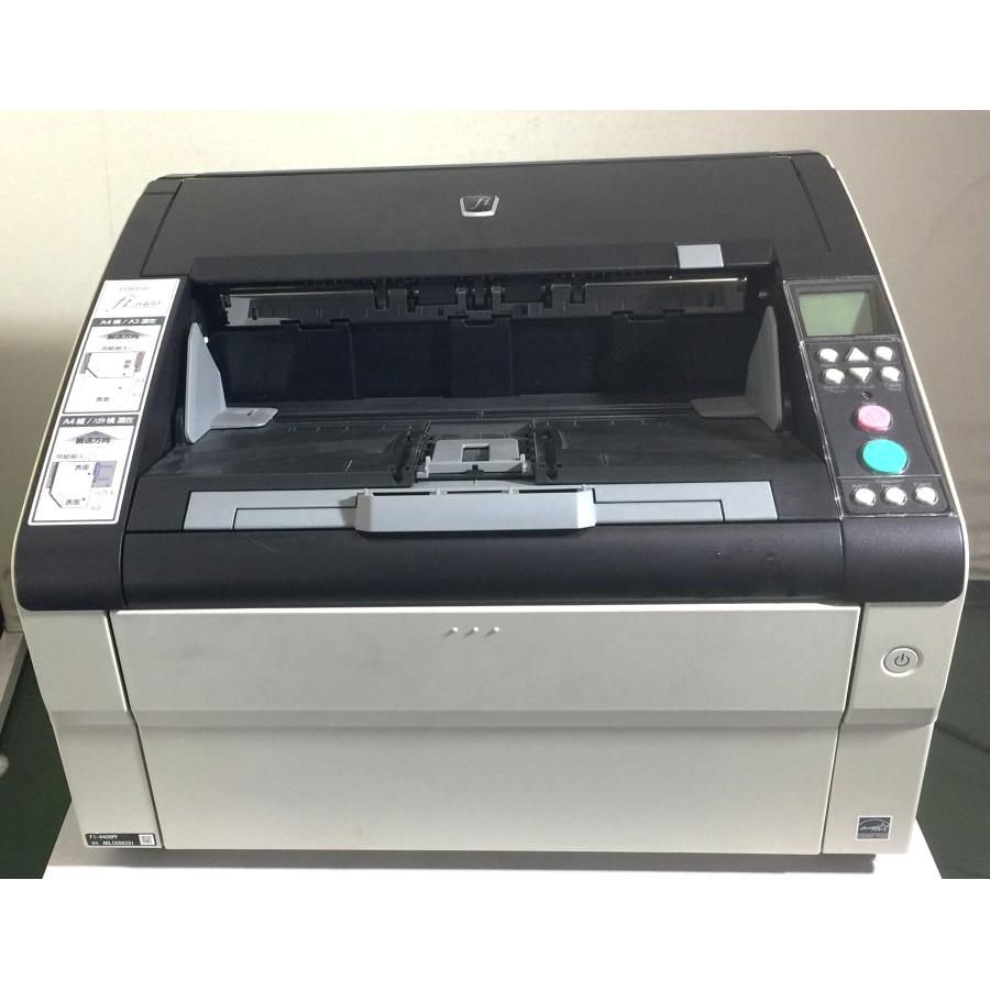【埼玉発】【FUJITSU富士通 PFU】業務用A3スキャナー Fi-6400 ★インプリンター内蔵★カウンター23640枚★動作確認済★ ...