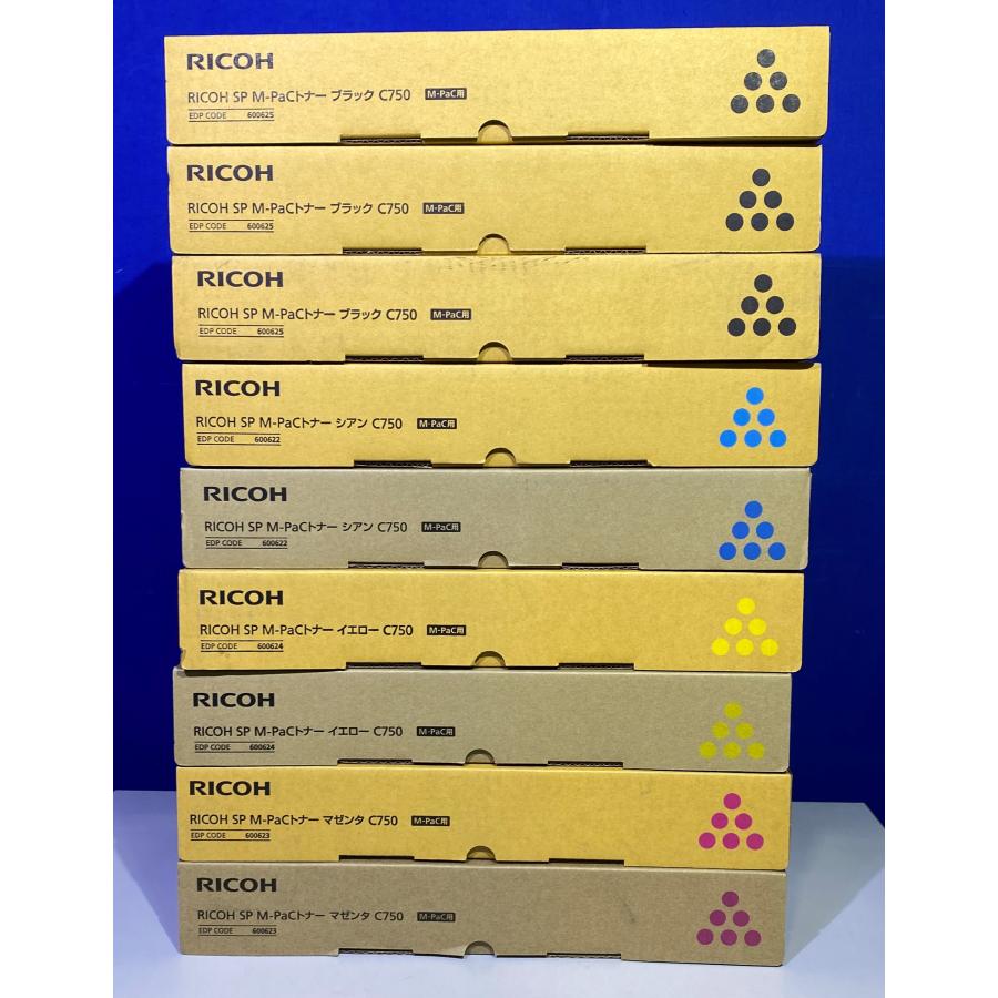 リコー 【越谷発】値下げしました【RICOH】SPトナー C750（M-PaC）4色 合計9本セット☆純正未使用トナー☆（36173） : T.S.one - 通販 - Yahoo!ショッピング