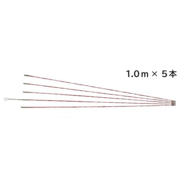 JF-451 ケーブル索引具 ジョイント式ロッド ジョイント釣り名人シリーズ Jr. φ4 1.0m×5本 ジェフコム 電設作業工具 DENSAN デンサン : タカラShop Yahoo!店 ...