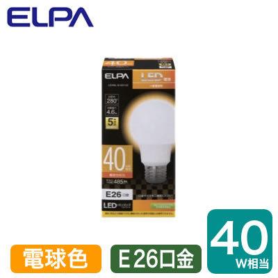 LDA5L-G-G5102 LED電球 A形広配光 4.6W 電球色相当 E26口金 40W形相当 ELPA 朝日電器 ランプ :LDA5L-G-G5102:タカラShop Yahoo!店 ...