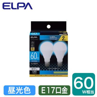 LDA7D-G-E17-G4105-2P LED電球 ミニクリプトンタイプ 6.5W 昼光色相当 E17口金 60W形相当 2個入り ELPA 朝日電器 ランプ : タカラShop Yahoo ...