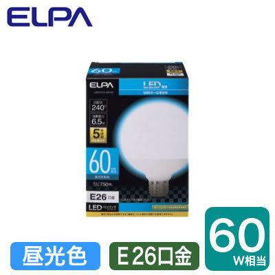 LDG7D-G-G2103 LED電球 ボール球タイプG95 6.5W 昼光色相当 E26口金 60W形相当 ELPA 朝日電器 ランプ : タカラShop Yahoo!店 - 通販 ...