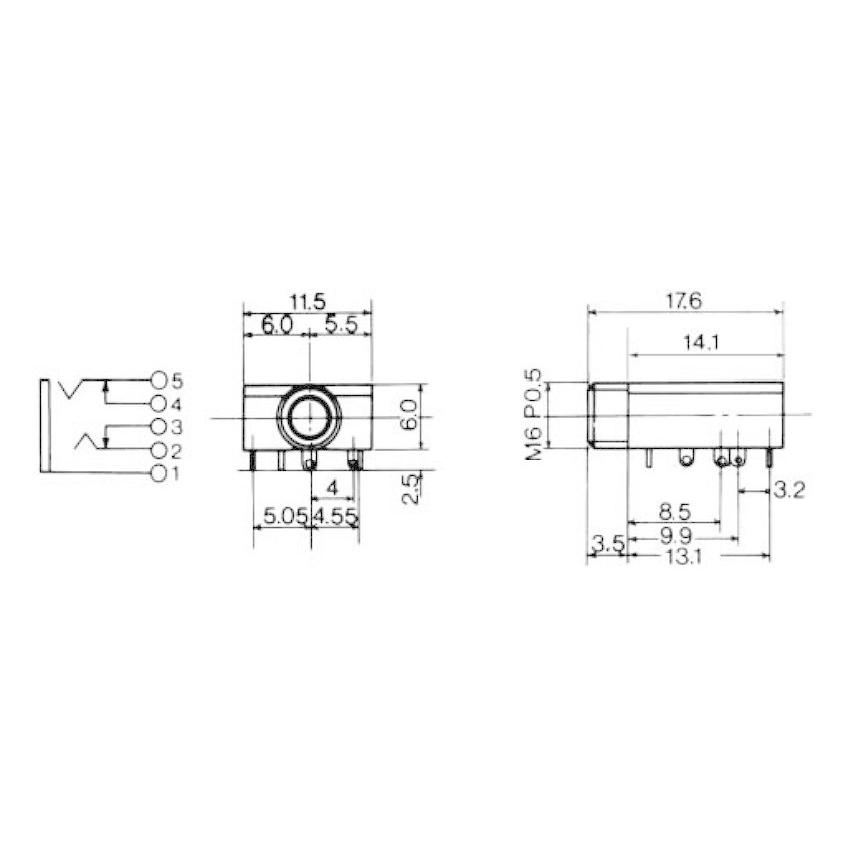 3.5mm 3極 ステレオジャック マル信無線電機 MJ-352W-C : 津パーツ店 - 通販 - Yahoo!ショッピング