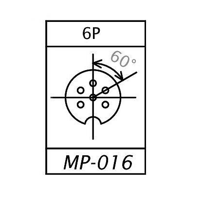 DINコネクター 6P プラグ マル信無線電機 MP-016 : 津パーツ店 - 通販 - Yahoo!ショッピング