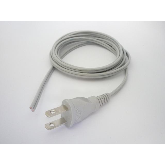 KHD プラグ付き電源コード 灰 VFF 0.75SQ 2m : 津パーツ店 - 通販 - Yahoo!ショッピング