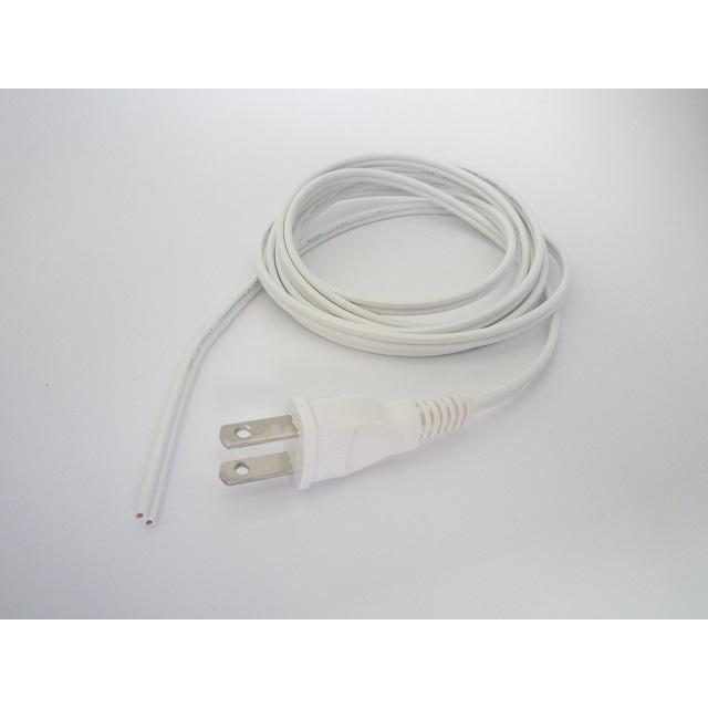 KHD プラグ付き電源コード 白 VFF 0.75SQ 2m : 津パーツ店 - 通販 - Yahoo!ショッピング