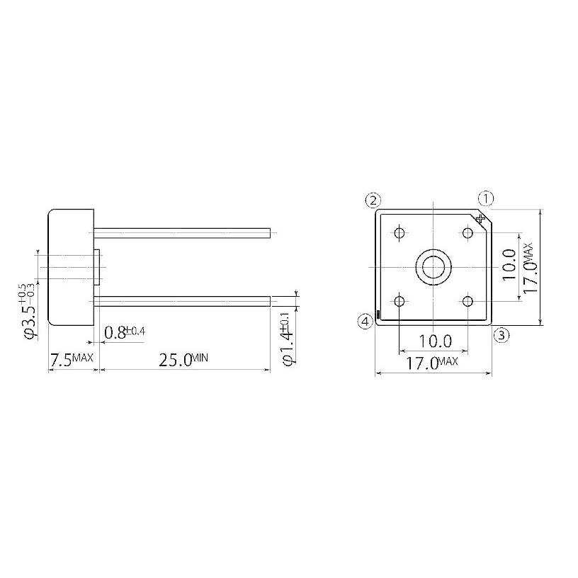 ブリッジダイオード S4VB60-5000 新電元工業 : 津パーツ店 - 通販 - Yahoo!ショッピング