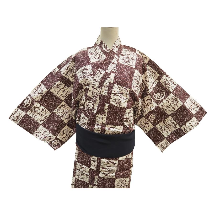 ねまき浴衣「灰紫色の市松模様（No.2496）」 : 新宿津田家オンラインショップ - 通販 - Yahoo!ショッピング