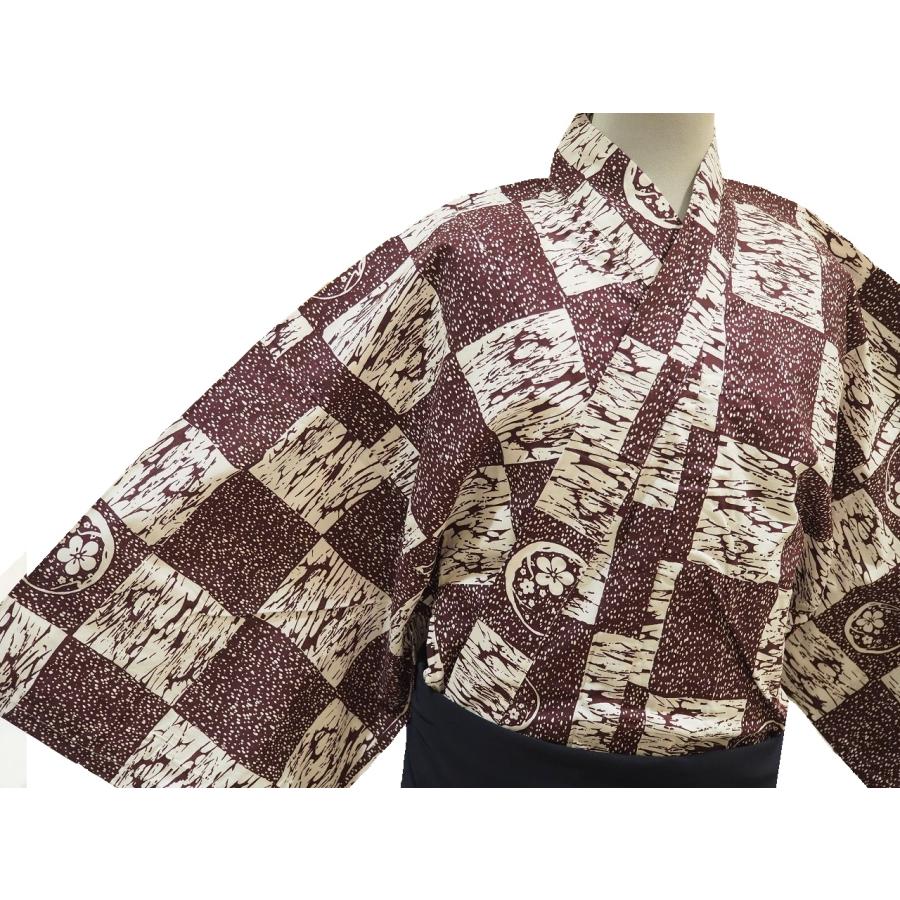 ねまき浴衣「灰紫色の市松模様（No.2496）」 : 新宿津田家オンラインショップ - 通販 - Yahoo!ショッピング