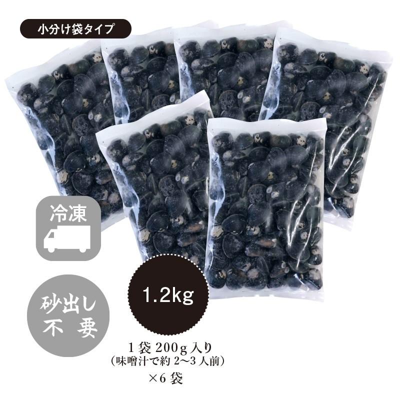 しじみ シジミ 蜆 十三湖 津軽 青森 冷凍 十三湖産冷凍しじみ 大粒 1.2kg（200g×6袋） : 津軽 小野や - 通販 - Yahoo!ショッピング