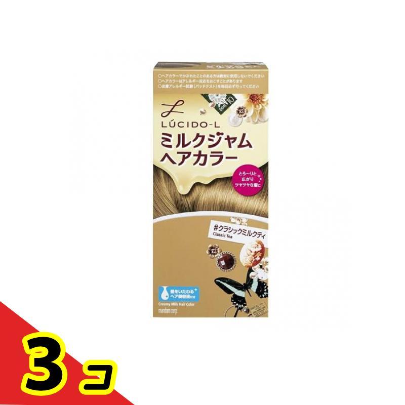 mandom LUCIDO-L(ルシードエル) ミルクジャムヘアカラー #クラシックミルクティ [1剤40g+2剤80mL+美容液5g] 1個 3個セット : 通販できるみんなのお薬 - 通販 ...