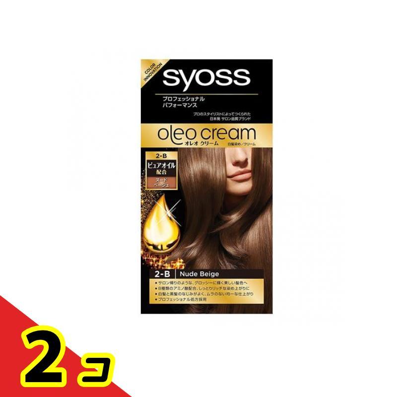 サイオス syoss オレオクリーム ヘアカラー 2-B ヌードベージュ 1組入 2個セット : 通販できるみんなのお薬 - 通販 - Yahoo!ショッピング